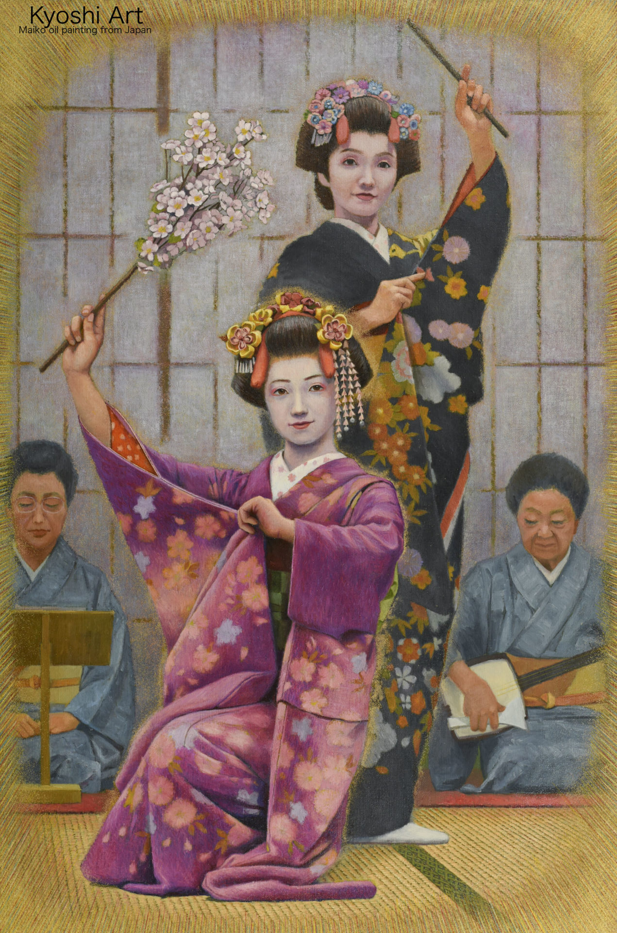 Kyoshi Art | Maiko Oil Painting From Japan