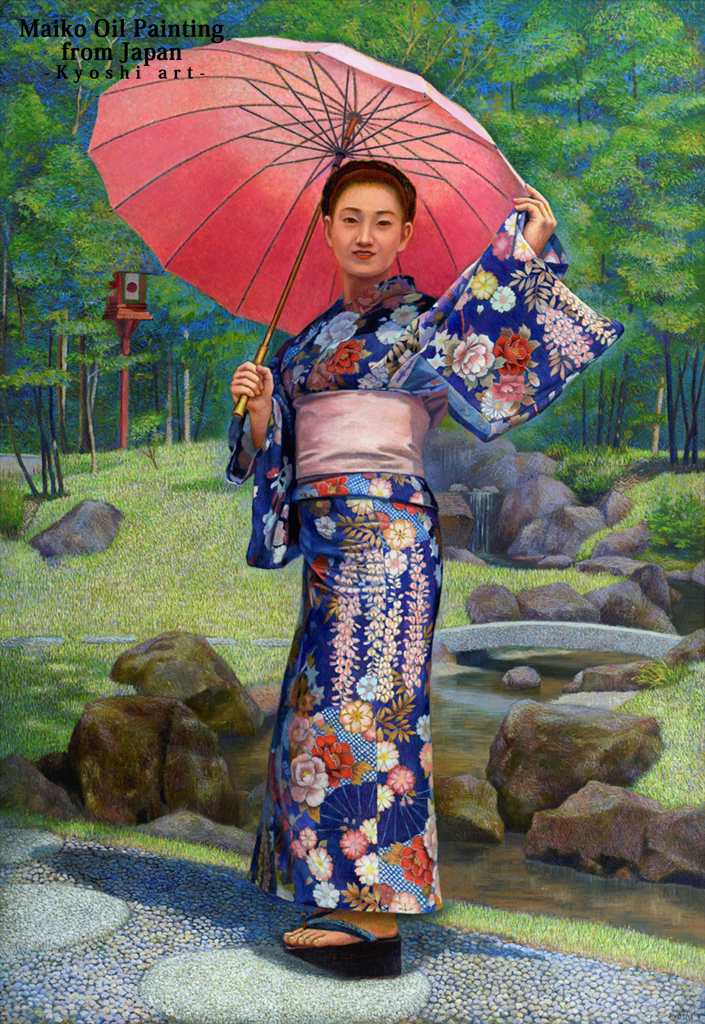 Kyoshi Art | Maiko Oil Painting From Japan